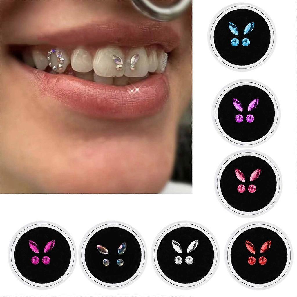 Tooth Ornaments Leaf Butterfly Shape Tooth Gems Decorative Teeth ...