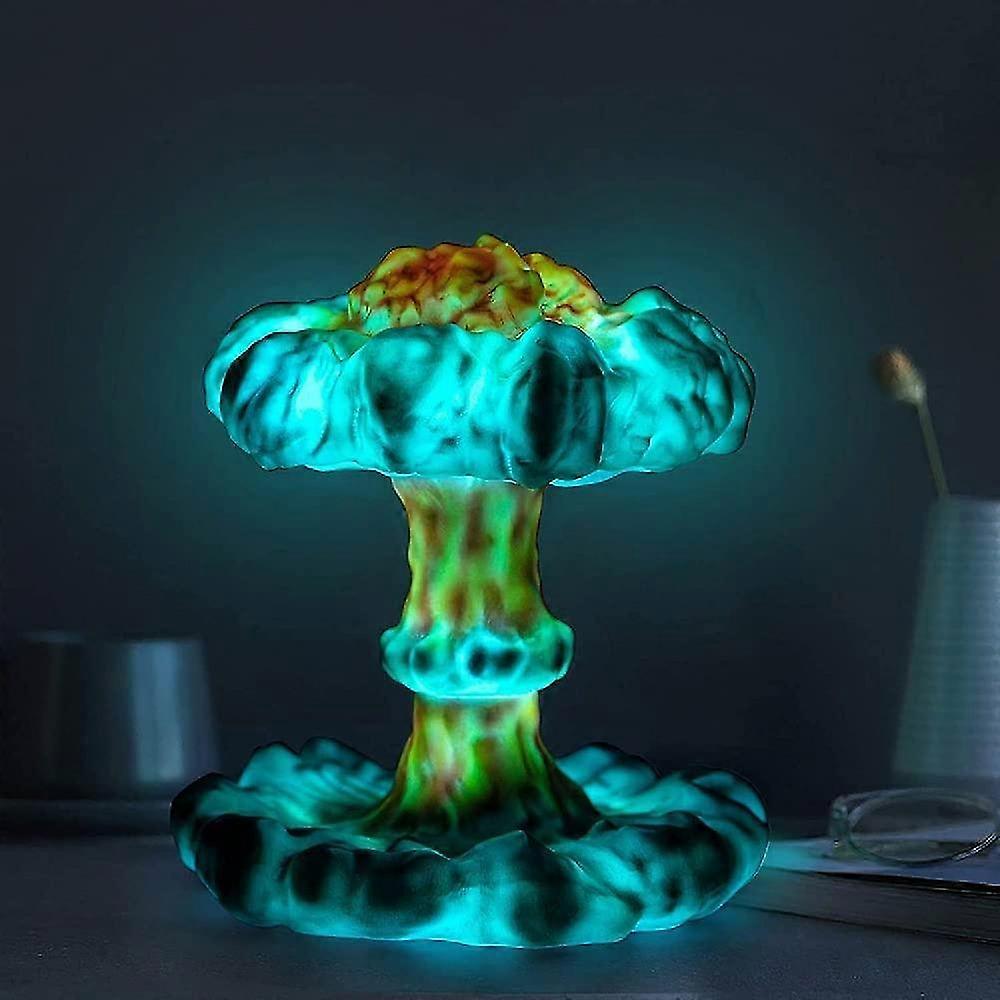 New 3d Mushroom Cloud Nuclear Lamp, Atomic Bomb Model Atmosphere Lamp ...