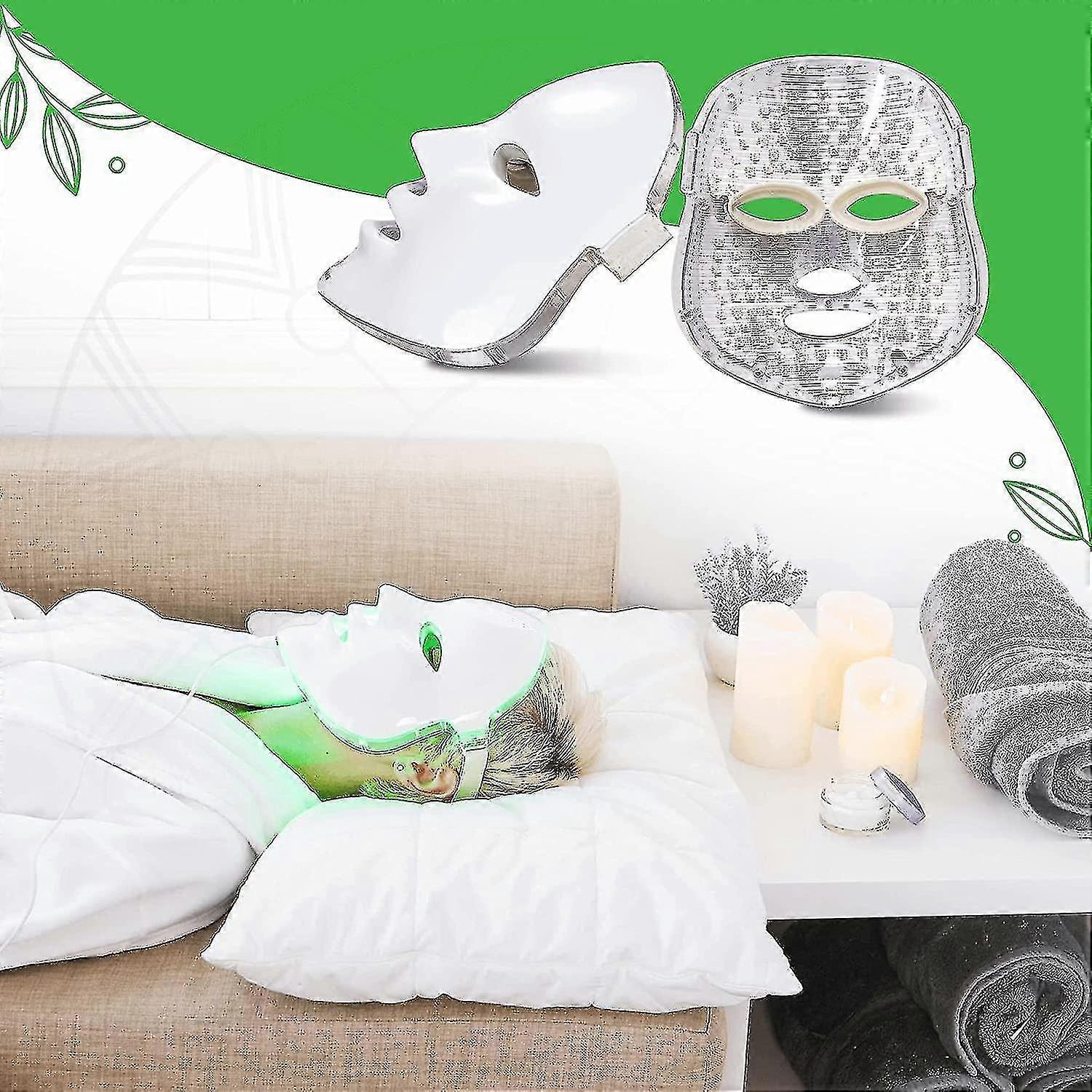 7 Color Led Beauty Color Light Mask Instrument Spectrometer Red Blue ...