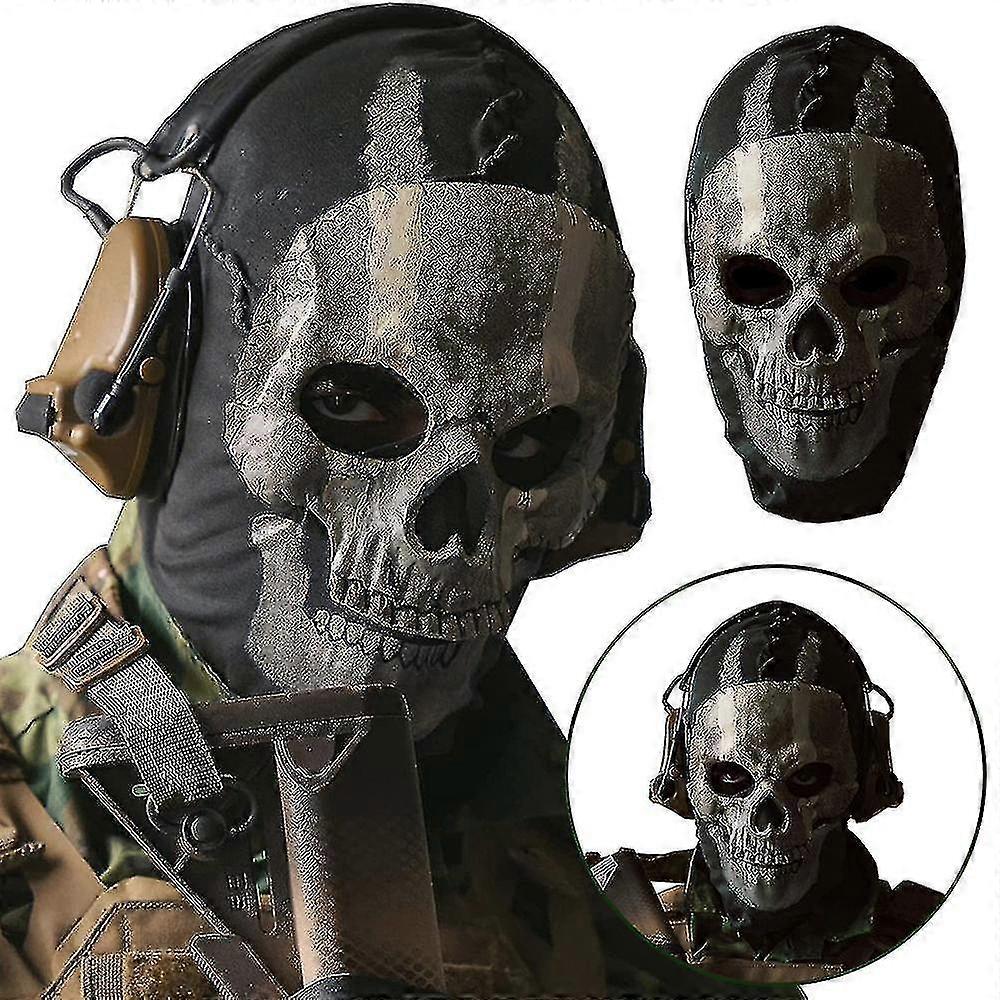 Call Of Duty Ghost Mask For Adult Balaclava Hat Skull Face Mask Cosplay ...