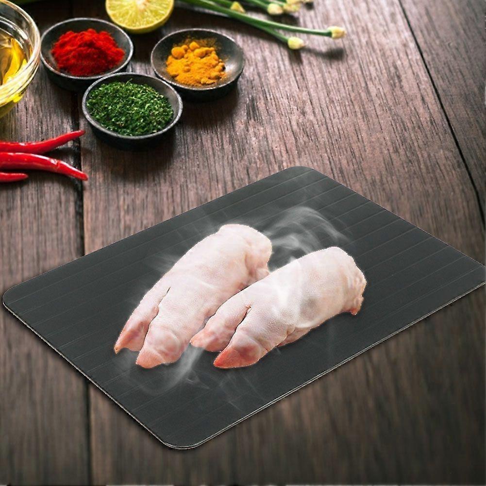 Fast Defrosting Tray Metal Safe Food Meat Thawing Plate Home Kitchen ...