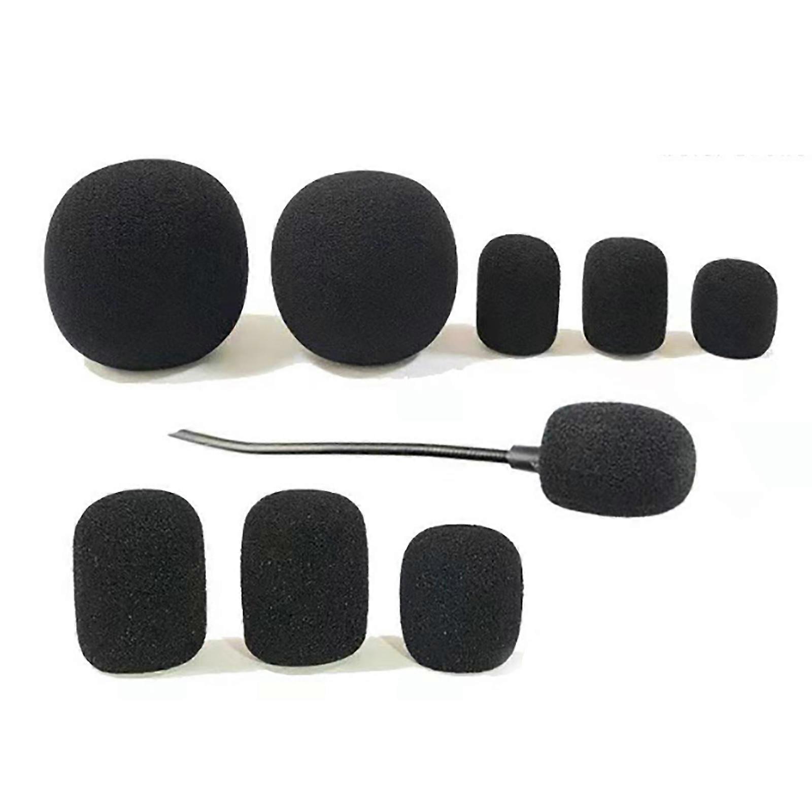 5Pcs Headset Microphone Covers Set Foam Small Microphone Covers Mic ...