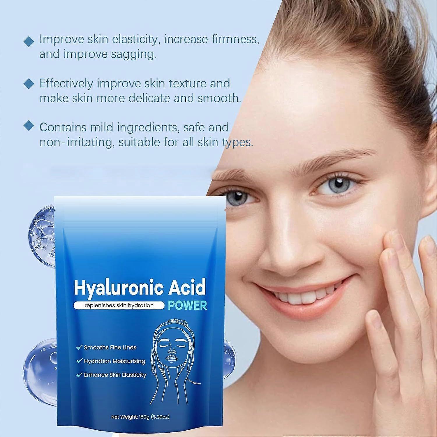 Hyaluronic Acid Powder, DIY Hyaluronic Acid Serum for Face, Water ...