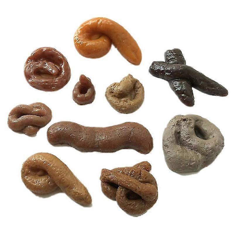 10pcs/bag Fake Poop Feces Pranks Toys Halloween April Fools Day Party ...