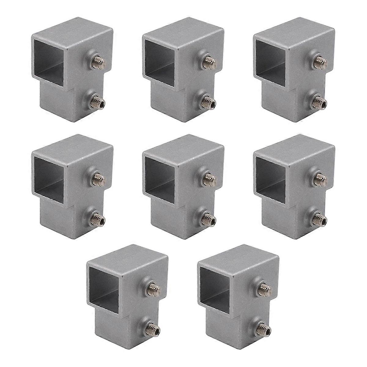 8 PCS 1In/25 mm Square Tube Connector, 3-Way Pipe Fitting Connector ...