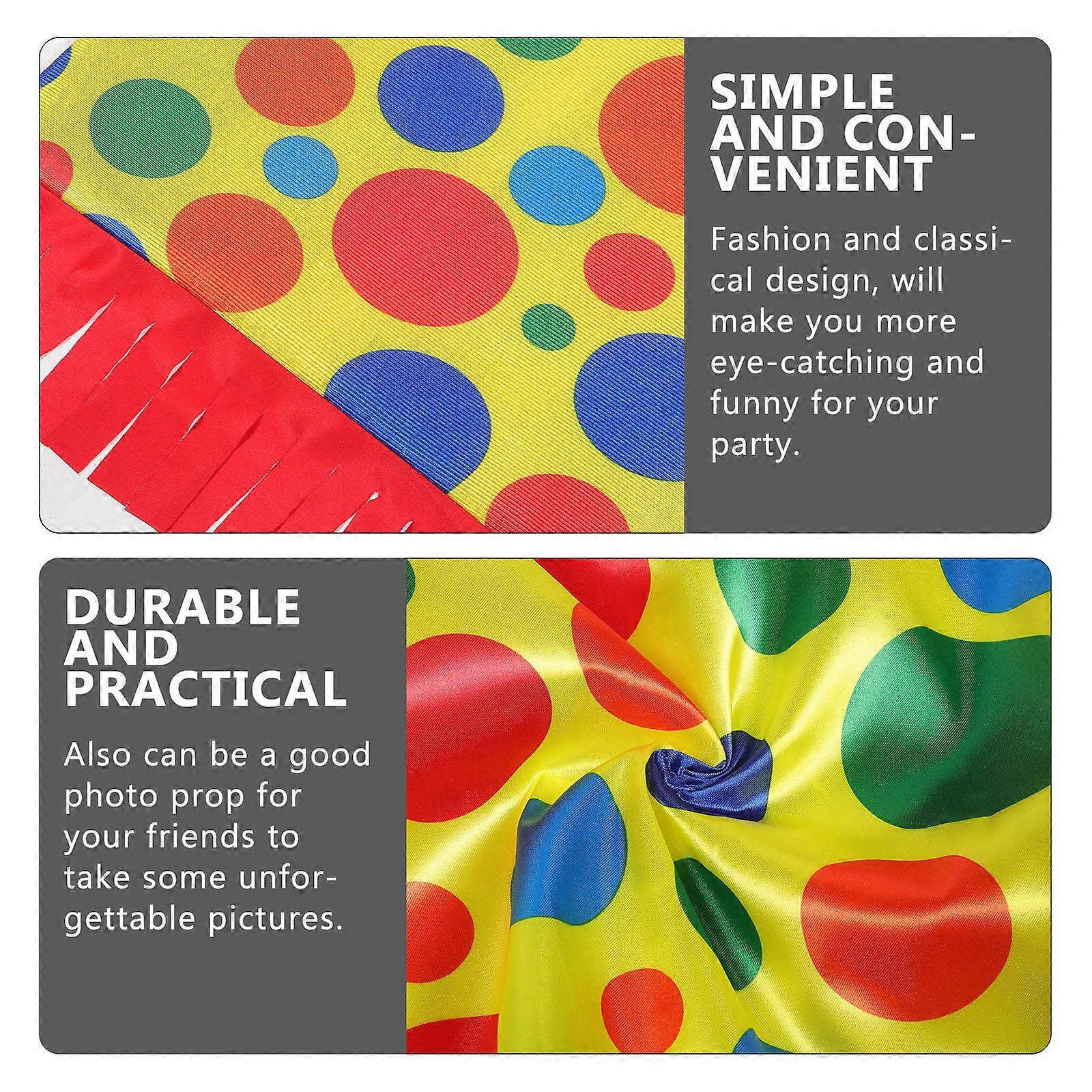 Carnival Clown Costume Set For Adults 2 Sets Including Clown Bag And ...