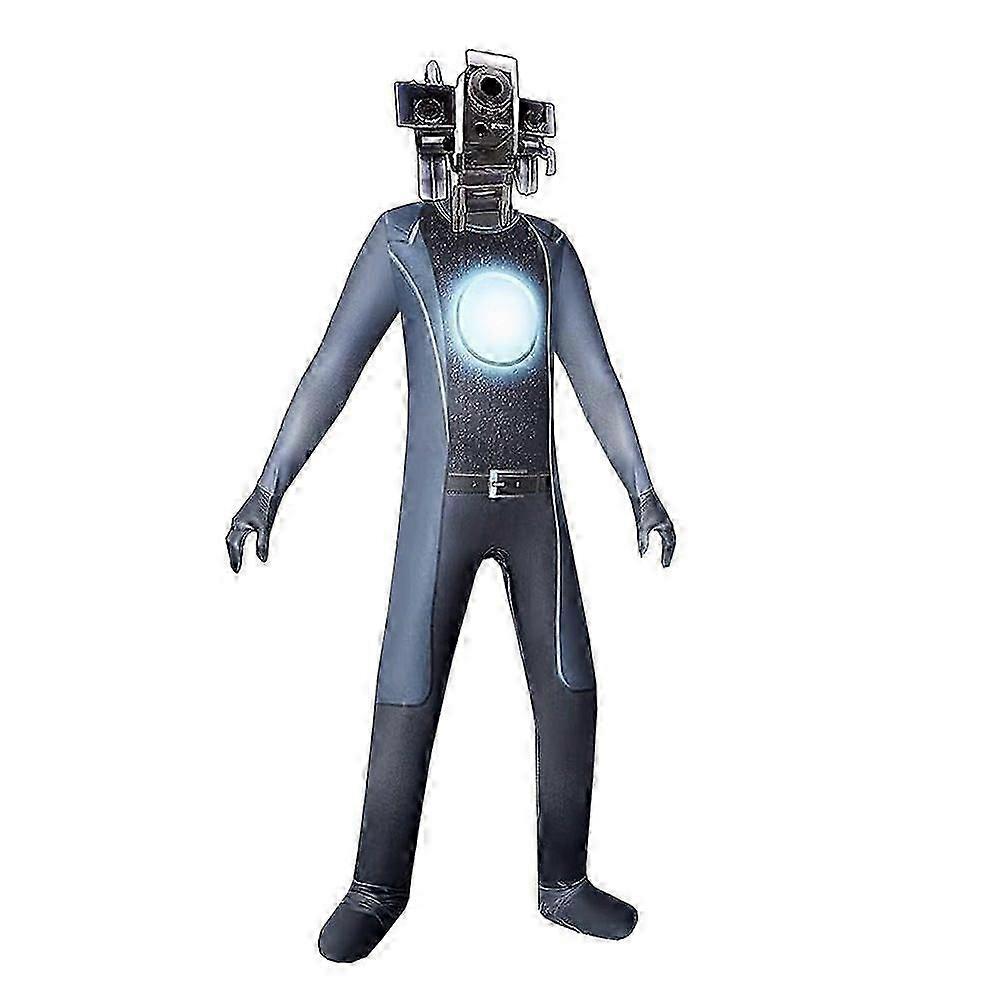 Halloween Cosplay Costume TV Man Monitor Man Toilet Man Jumpsuit ...