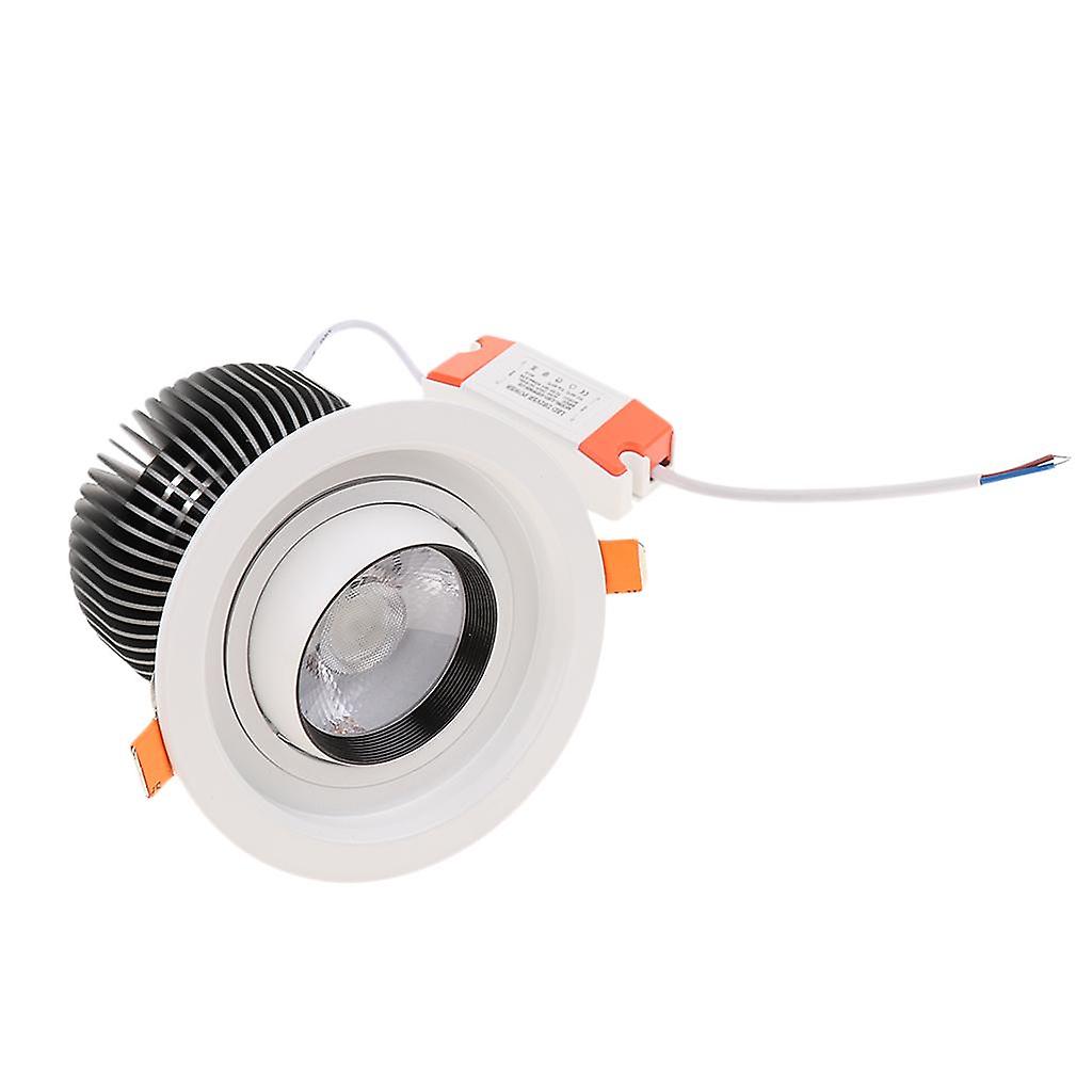 Recessed Adjustable Led Downlight Cob Ceiling Spotlight With Led Driver ...