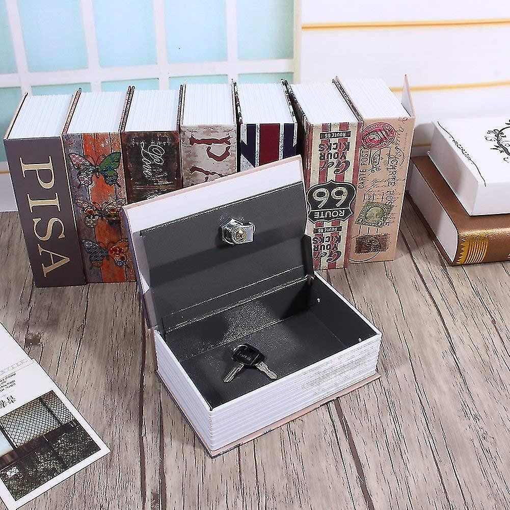 Book Safe Box,portable Hidden Security Book Storage Case With Key Lock ...
