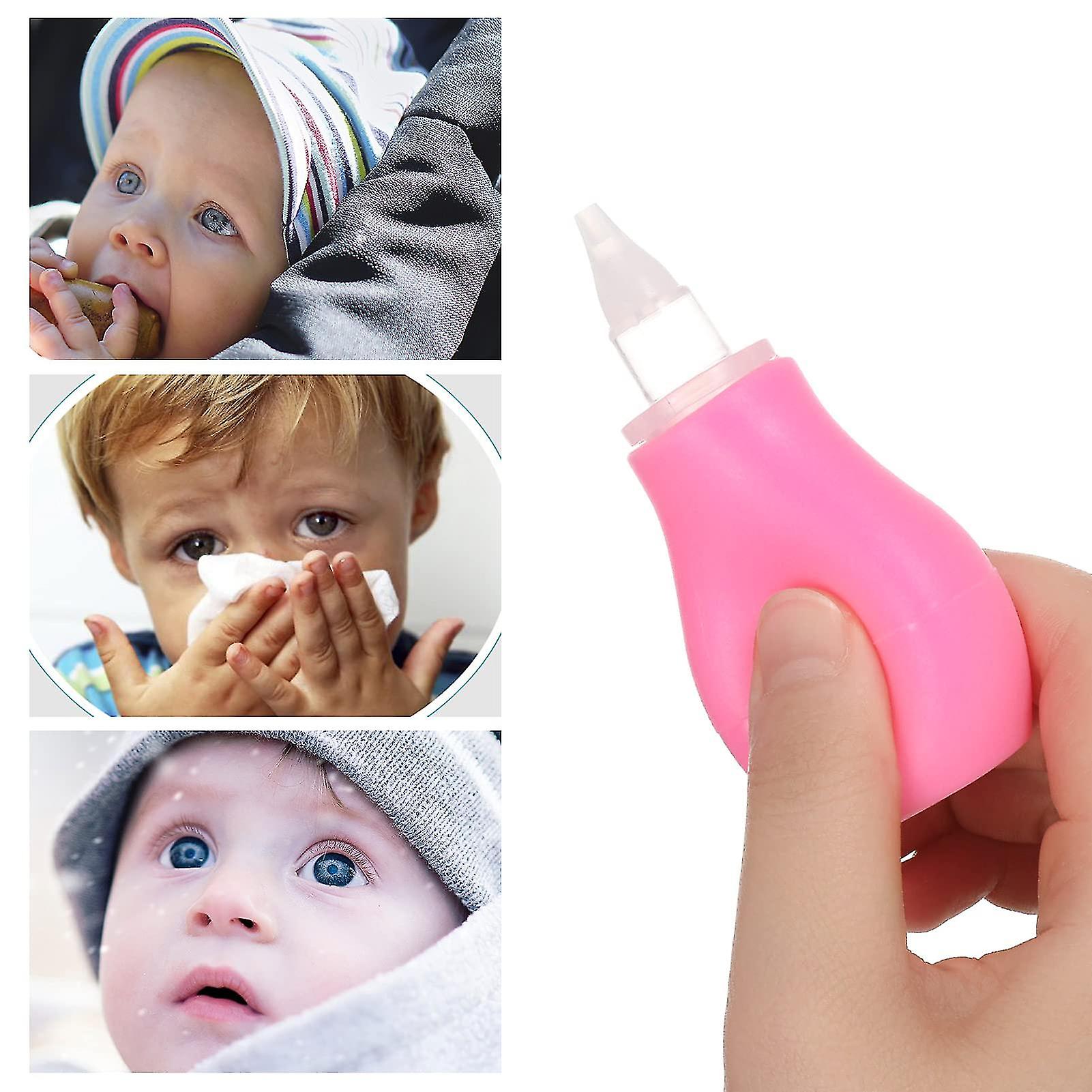 2 Packs Baby Nasal Aspirator, Nasal Aspirator Newborn, Baby Nose Sucker ...