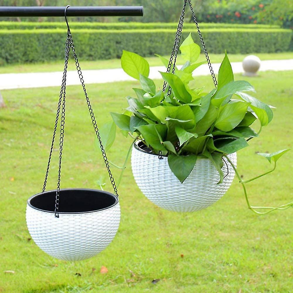 8 Pieces Black Metal Flower Pot Chain, Hanging Metal Iron Chain with ...