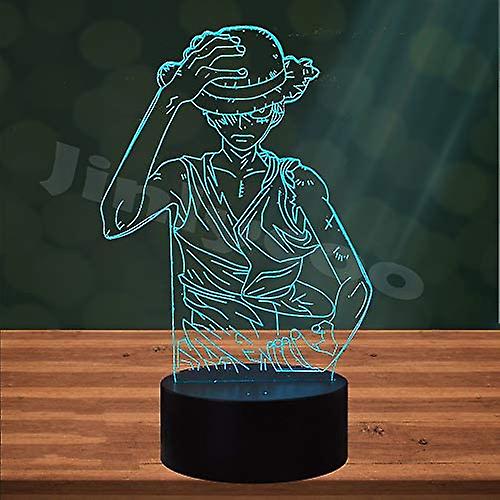 Cartoon Lamp For Boy Bedroom Monkey D Luffy Japan Anime Roronoa Zoro ...