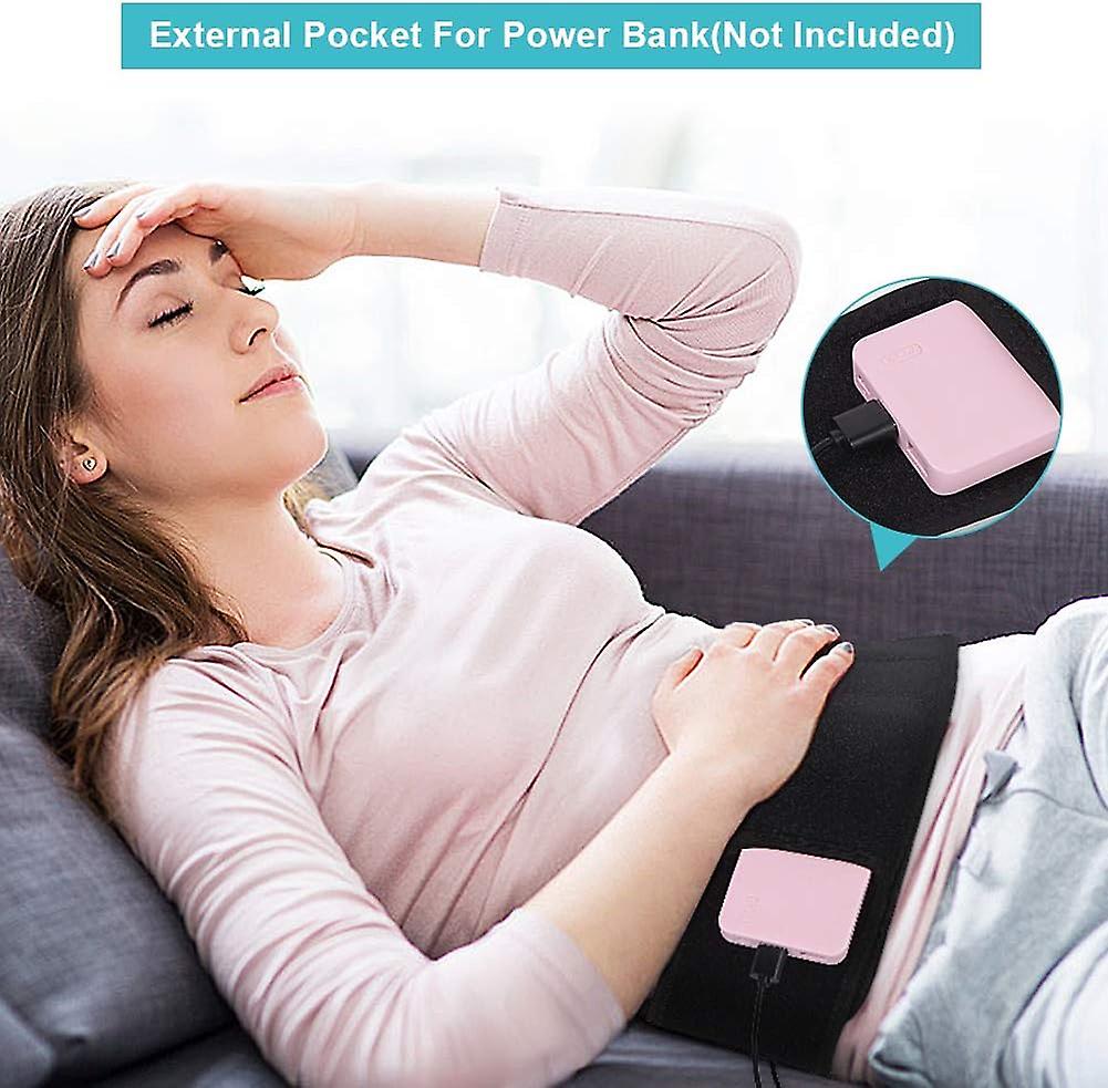 Heating Waist Belt, Lower Back Heat Pad Therapy Wrap Heated Support ...