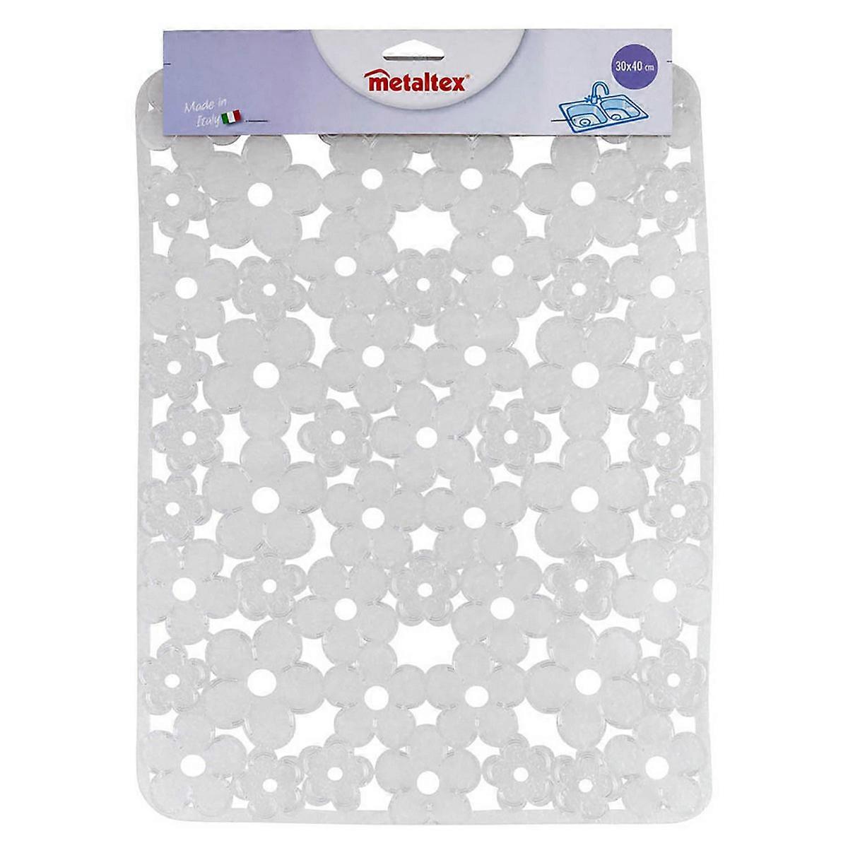 Draining Rack for Kitchen Sink Metaltex Rectangular PVC Translucent (30 ...