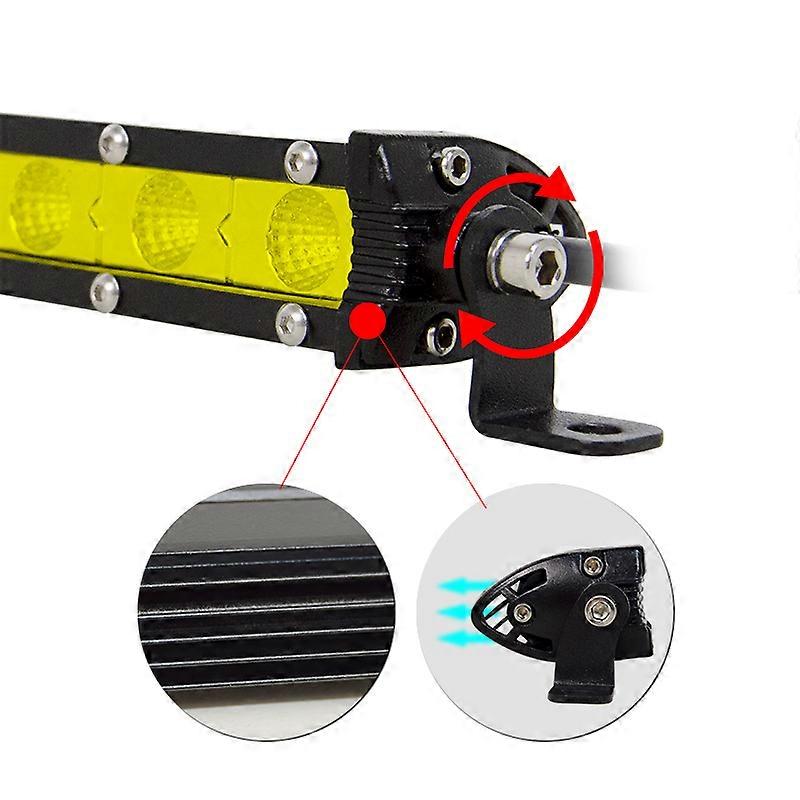 7" 13" 20'' 25'' 32'' 38'' Super Mini Slim Single Row Yellow Led Light ...