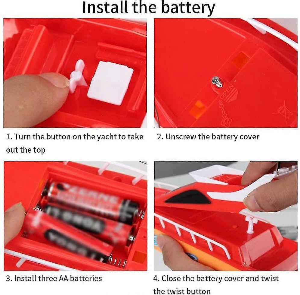 Boat Mini Electronic Waterproof Racing Boats Toy With Remote Control ...