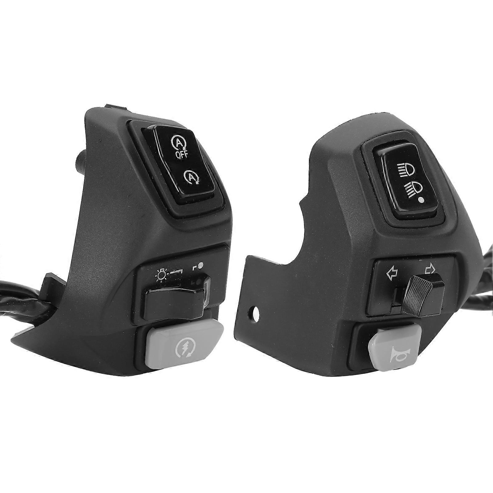 2PCS Handlebar Switch Low/High Beam Horn Button Replacement for Yamaha ...