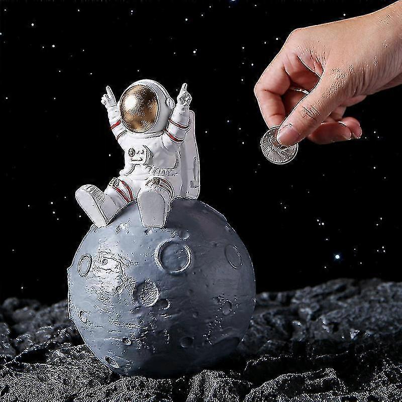 Piggy Bank, Astronaut Toys With Planet Coin Bank Resin Money Jar For ...