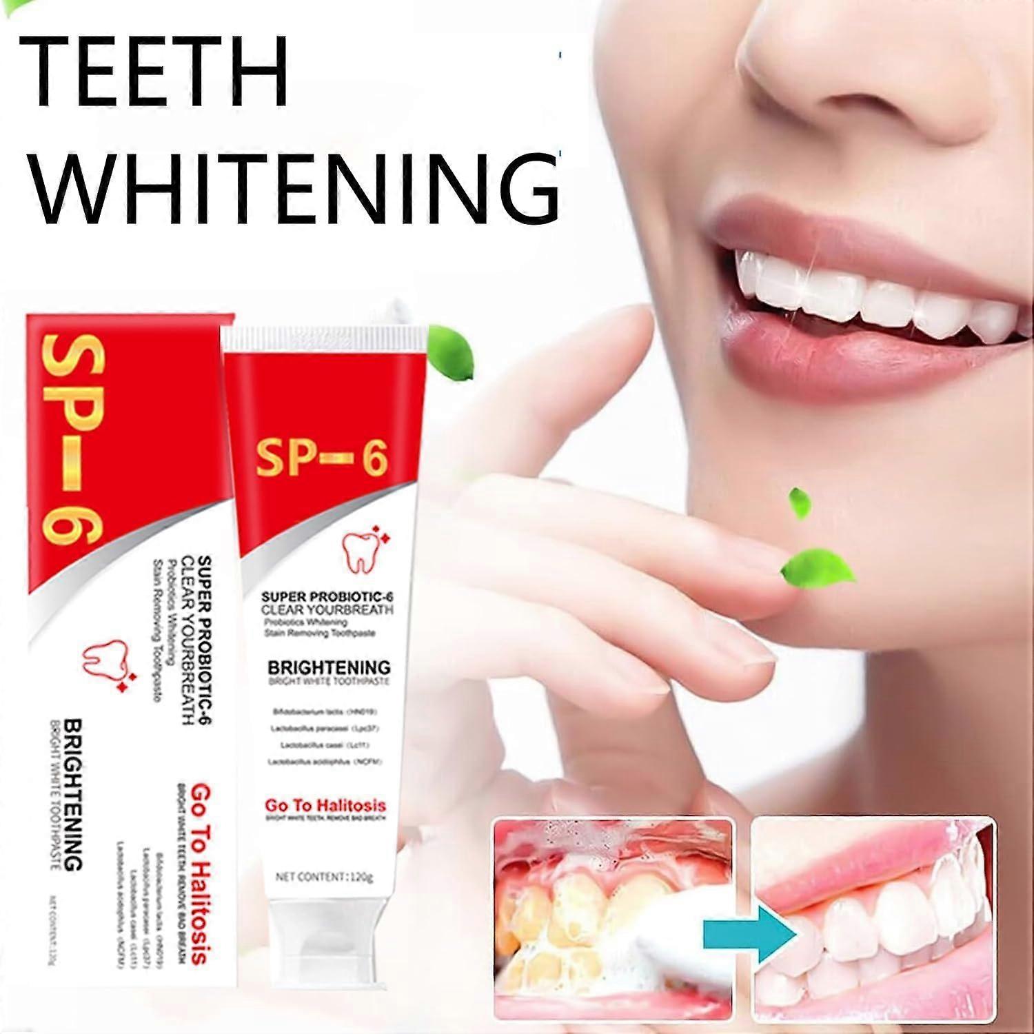 2024 SP-6 Probiotic Whitening Toothpaste Brightening & Stain Removing ...