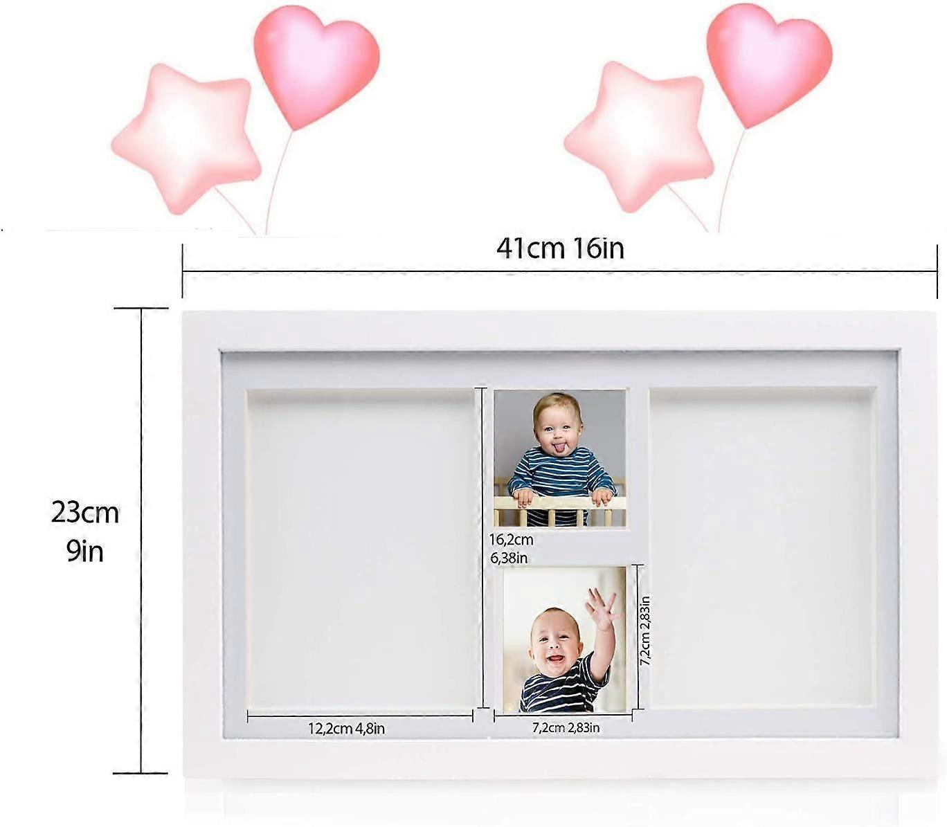 Baby Footprints Frame, Baby Handprint Kit For Birth List, Memorable Keepsakes Wall Or Table ...