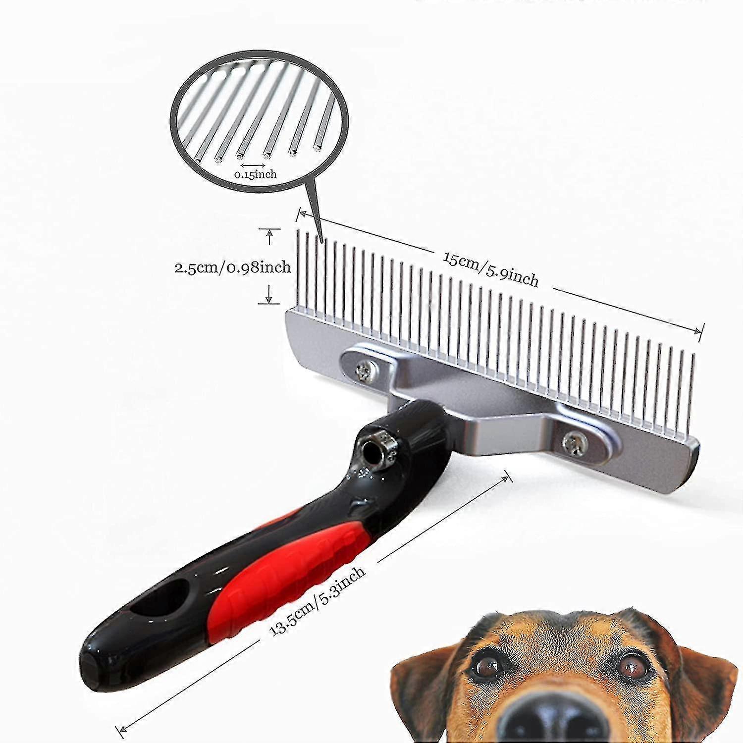 Dog Brushes For Grooming Large Dogs, Long Hair Dog Rake Pet Comb Pet ...