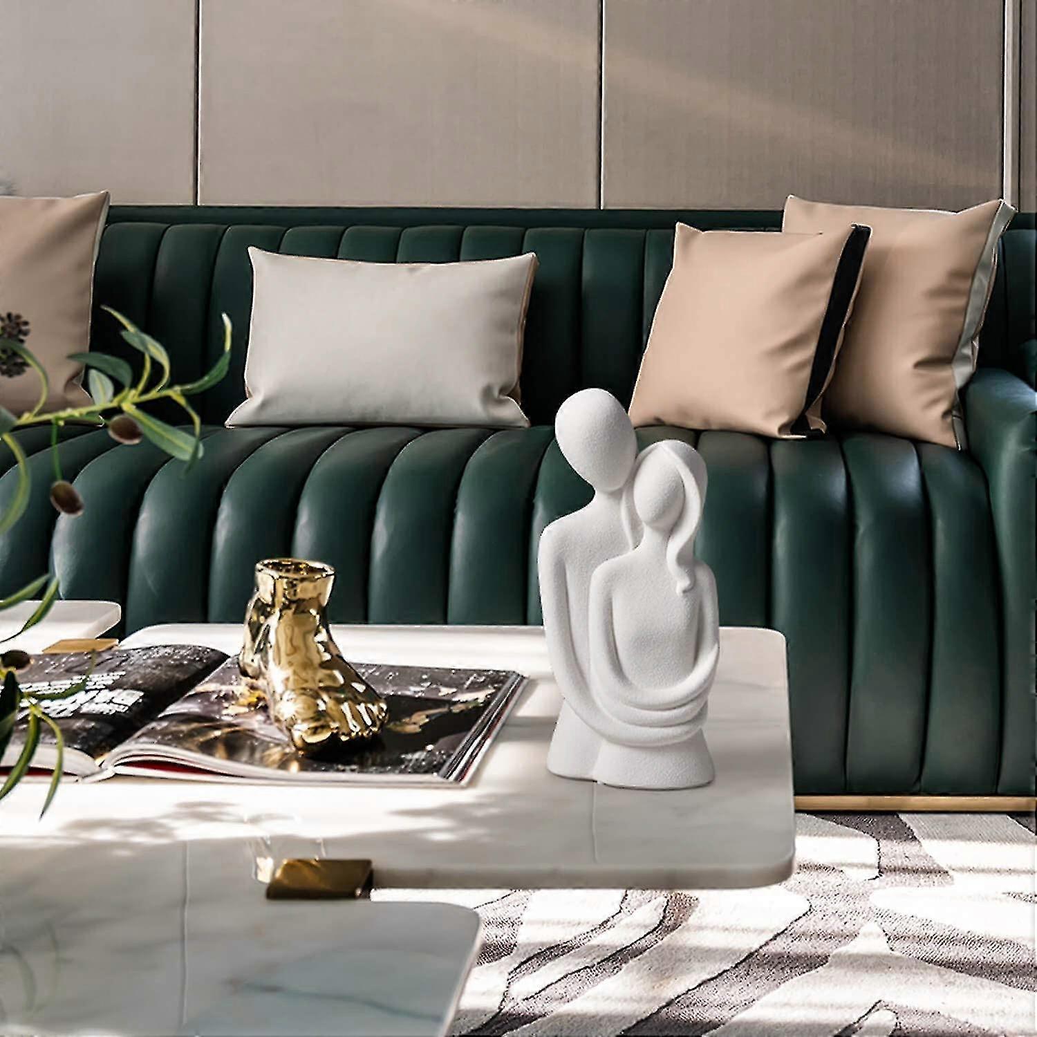 White Ceramic Statue For Shelf Decor, Fjs Love Statue Home Decoration ...