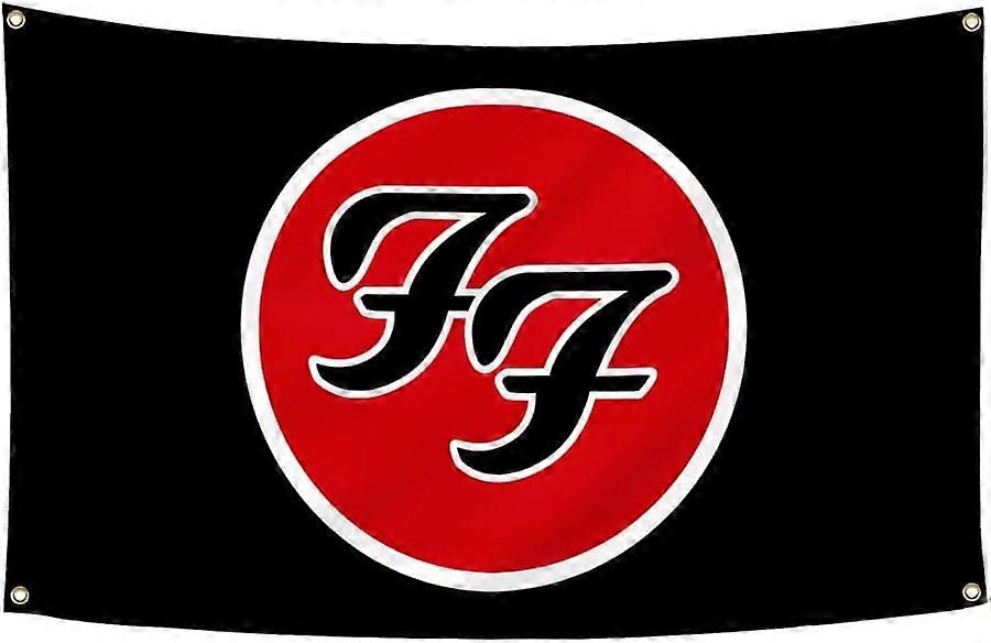 Foo Flag Fighters Rock Music Band Banner - 3x5ft Polyester Music Banner ...