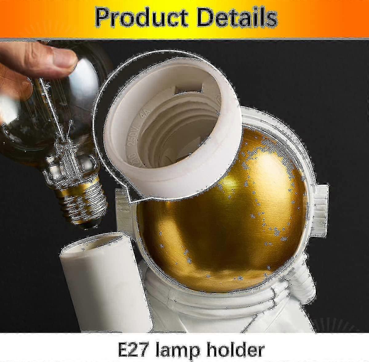 Kids Wall Light With Switch And Plug, Modern Astronaut Wall Lamp For ...