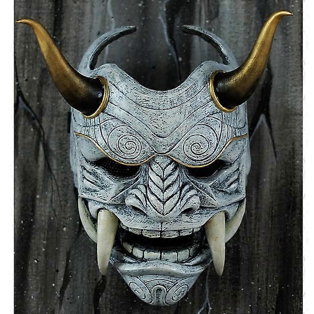 Prajna mask demon Japanese ghost warrior blue-faced Shura ninja full ...