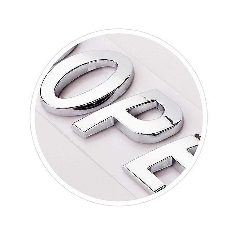 3D ABS Black Chrome Car Letters Rear Trunk Logo Mini Cooper S Emblem ...