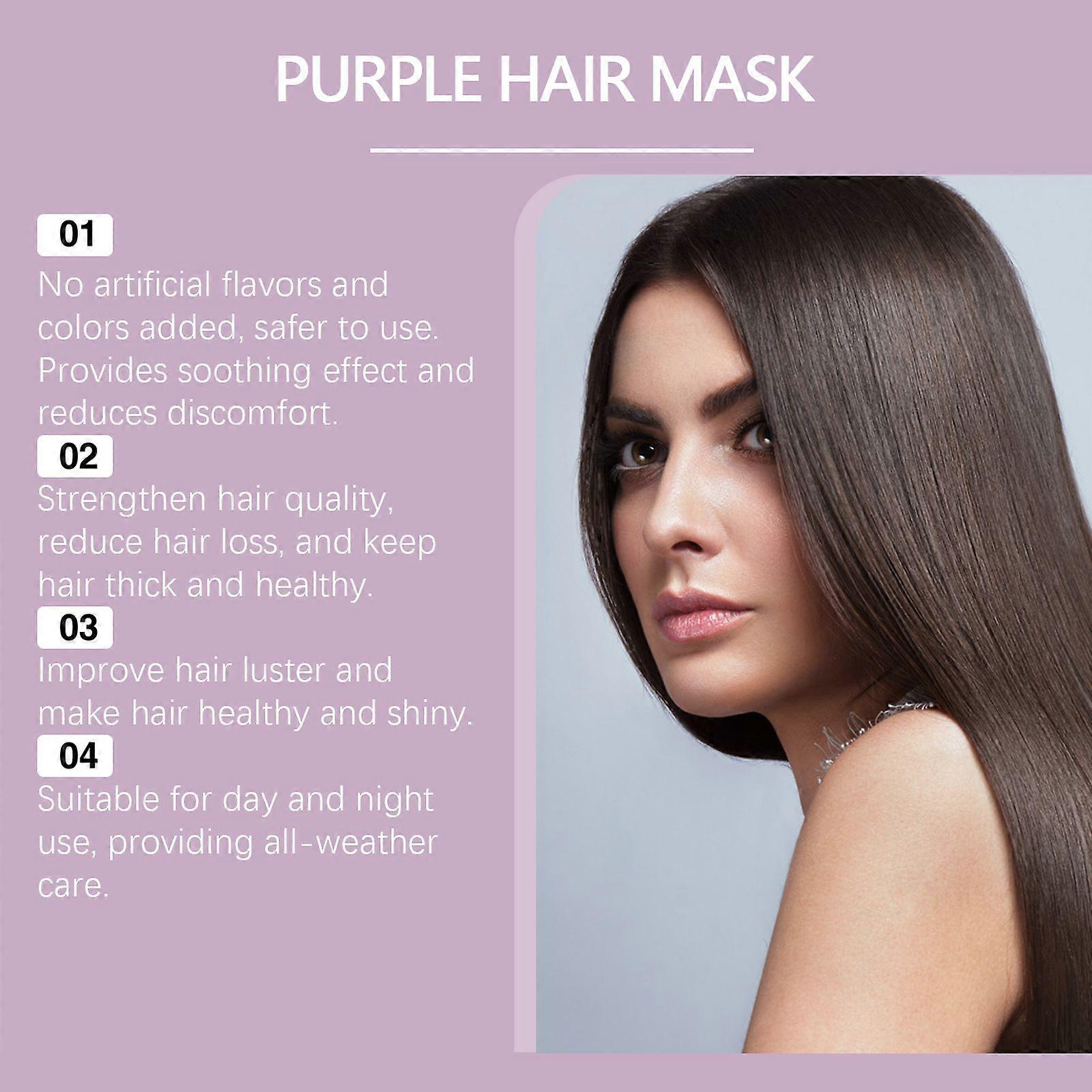 Maca Purple Hair Mask For Deep Conditioning Of Blonde And Bleached Hair ...