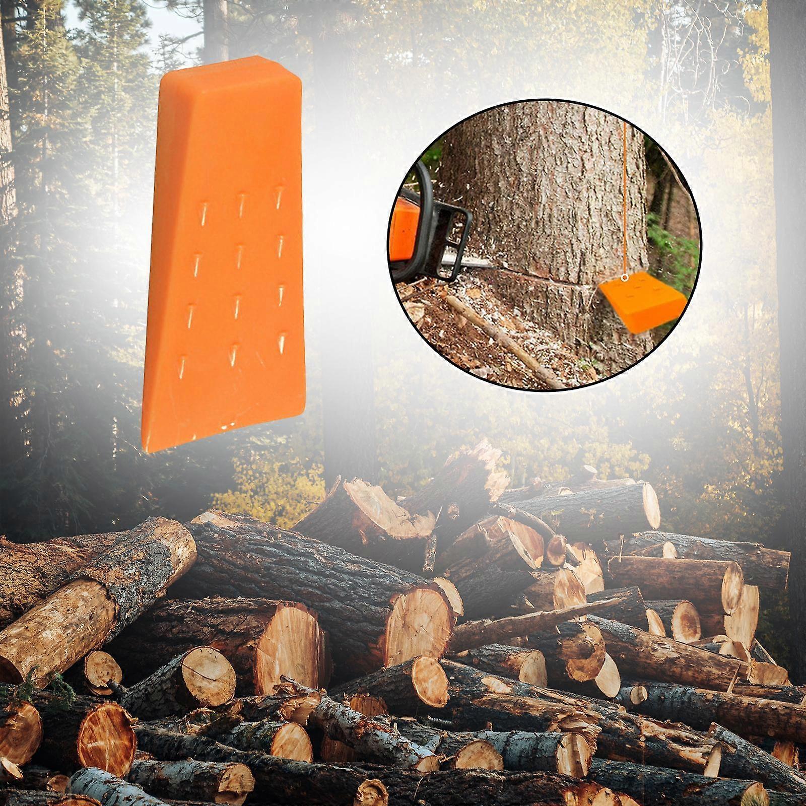 Tree Felling Wedge Tree Cutting Equipment with Spikes Orange Chainsaw ...