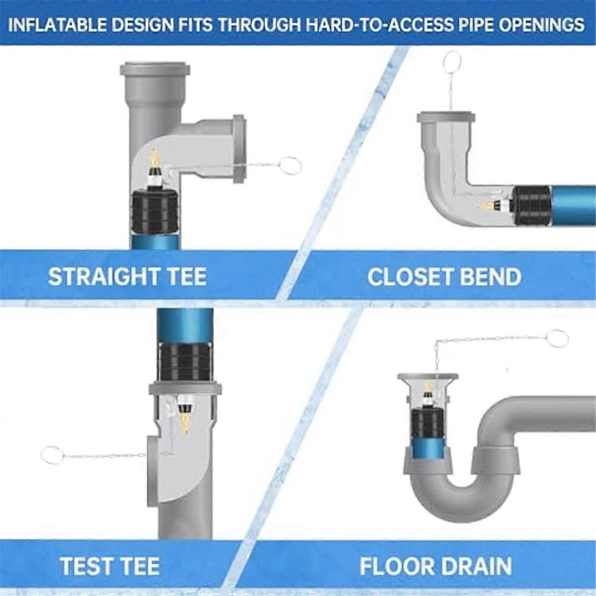 2inch Test Ball Pipe Plug,Pipe Pressure Test Plug,for Sewer Drain ...