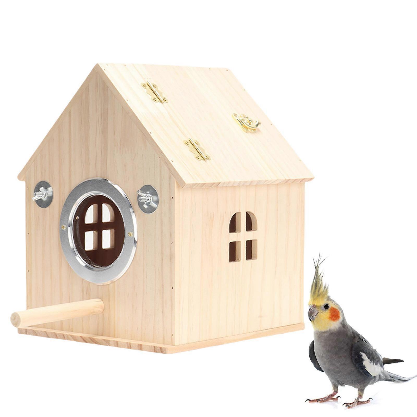 Parrots Breeding Box Outdoor Garden Bird Nestings Box Handmade ...