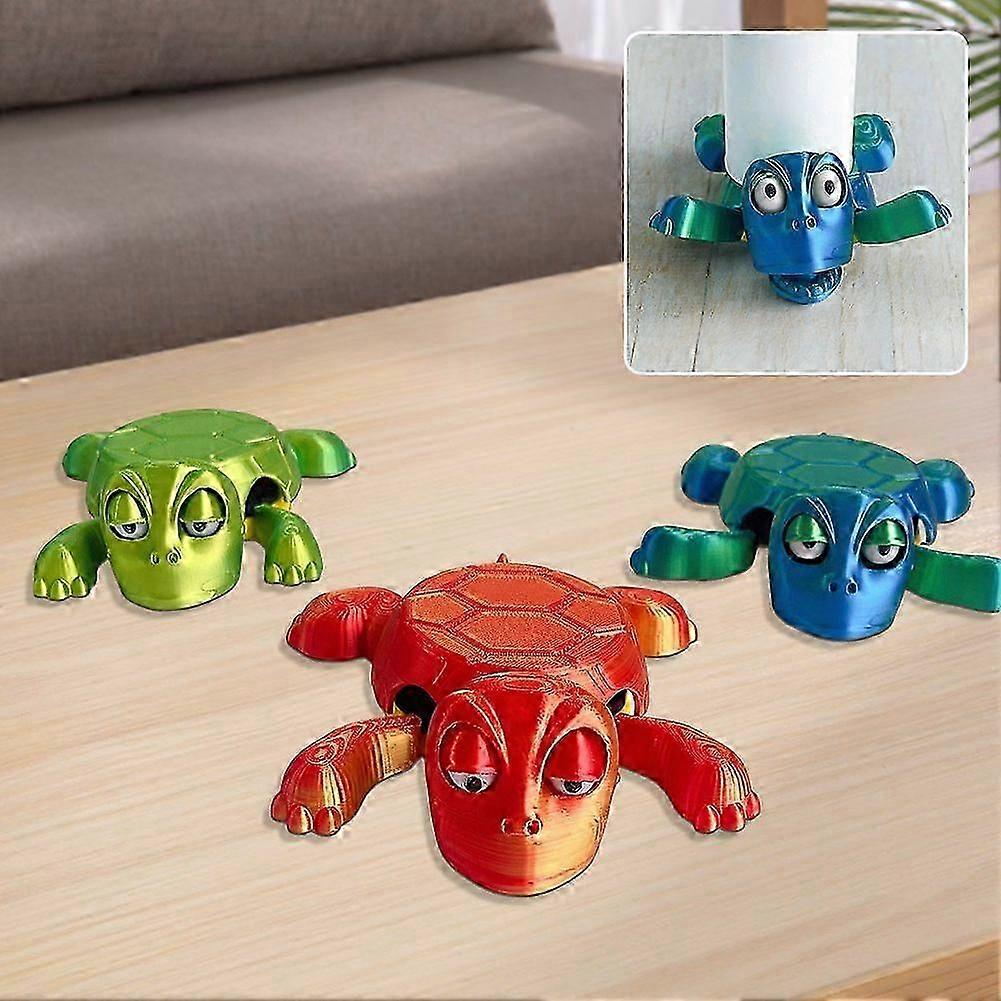 Funny Turtle Coaster with Funny Expression, 3D Printed Tortoise Coaster ...