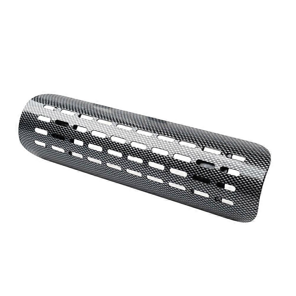 Curved Motorcycle Muffler Pipe Heat Shield Cover with Two 2-7cm Hose ...