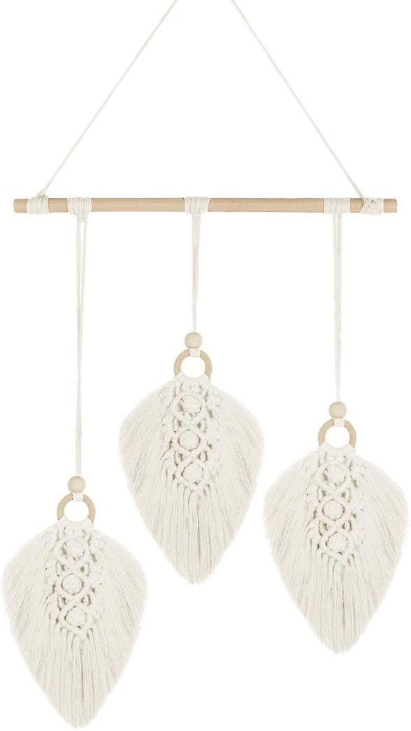 Bohemian Macrame Deco Macrame Feather Wall Hanging Macrame Wall Decor ...