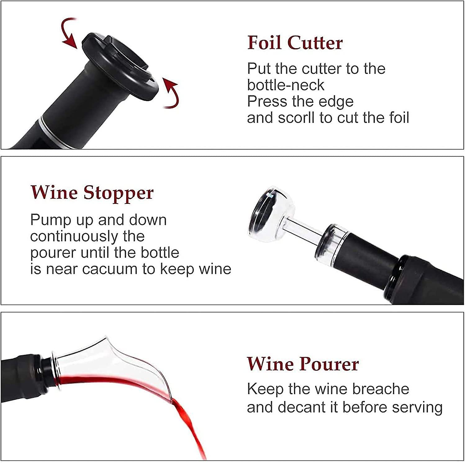 Electric Bottle Opener, Corkscrew, Automatic Bottle Opener, Wine Bottle ...