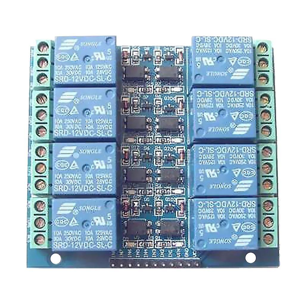 8 Channel Relay Module Optocoupler Isolated Relay 12v 10a Opto Relay ...