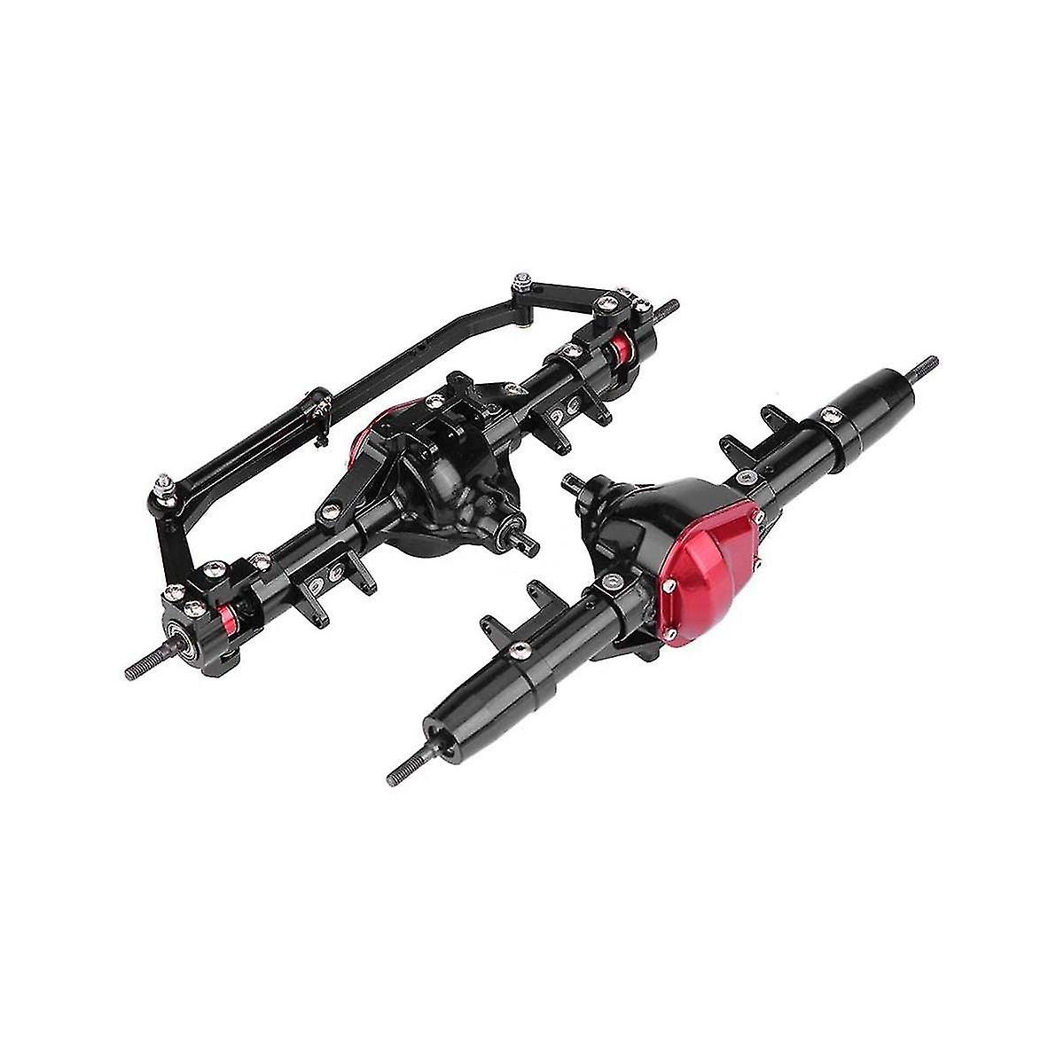 Metal Cnc Front And Rear Axle With Servo Mount Base For 1/10 Rc Crawler ...