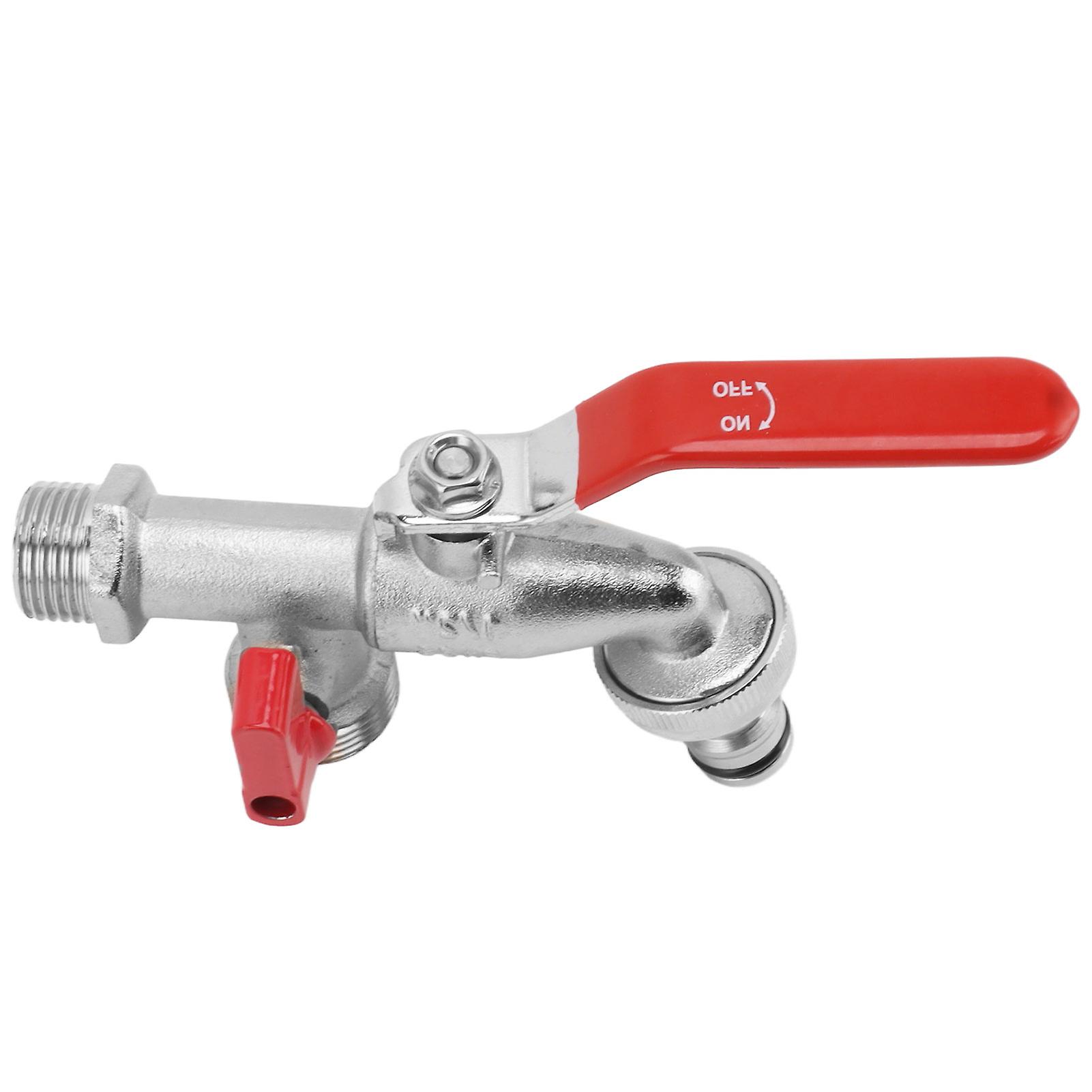 Copper Dual Outlet Water Tap, High-Quality Frost-Proof Garden Hose ...