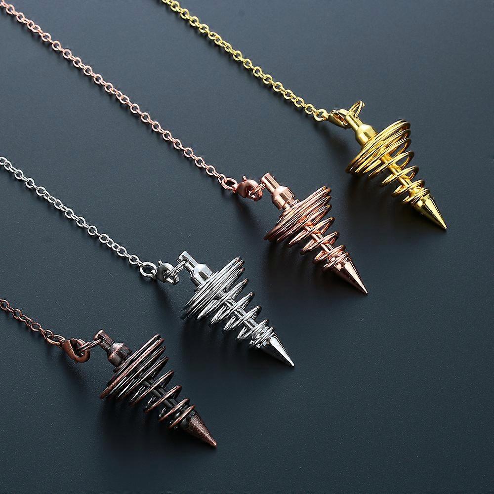 1pcs Metal Pendulum Pendulo Radiestesia Pendulums For Dowsing Spiral ...