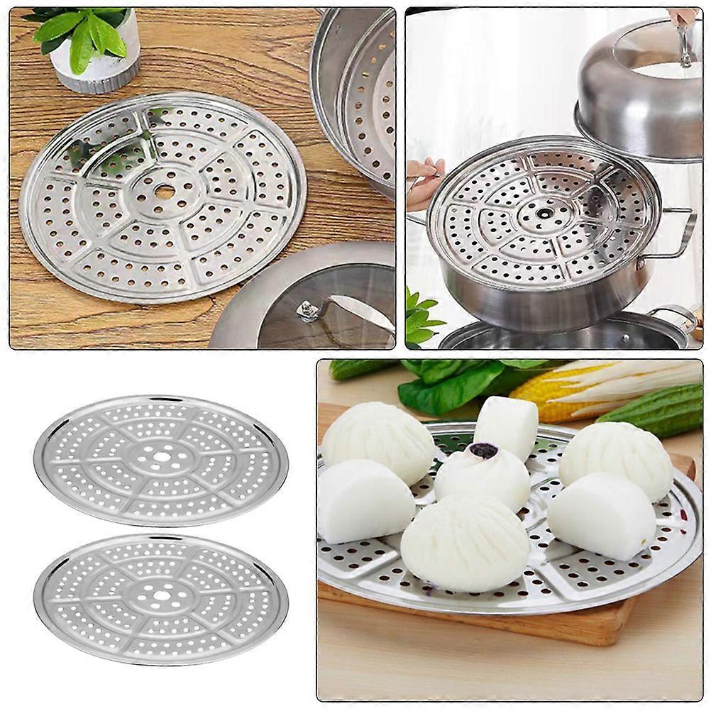 2Pcs Reusable Steam Pot Steaming Trays Chinese Food Steamer Replacement ...