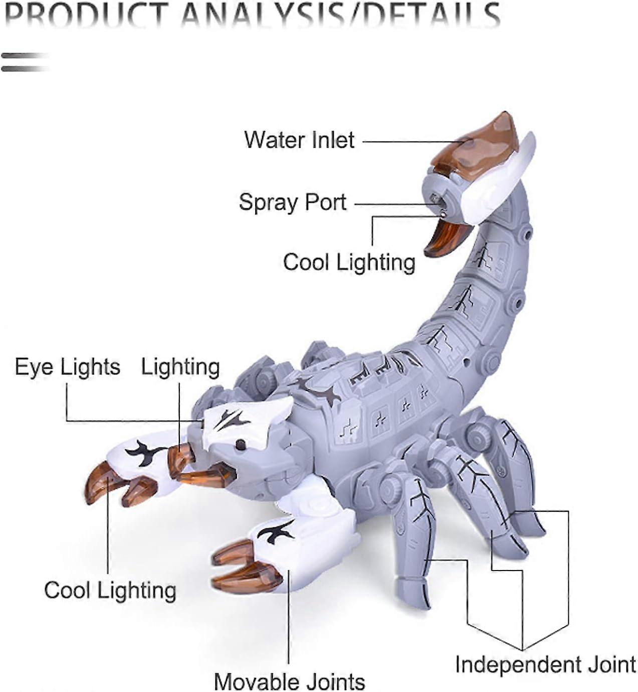 Hgfdsa Realistic Electronic Scorpion Robot Toy, Electronic Walking Pet ...