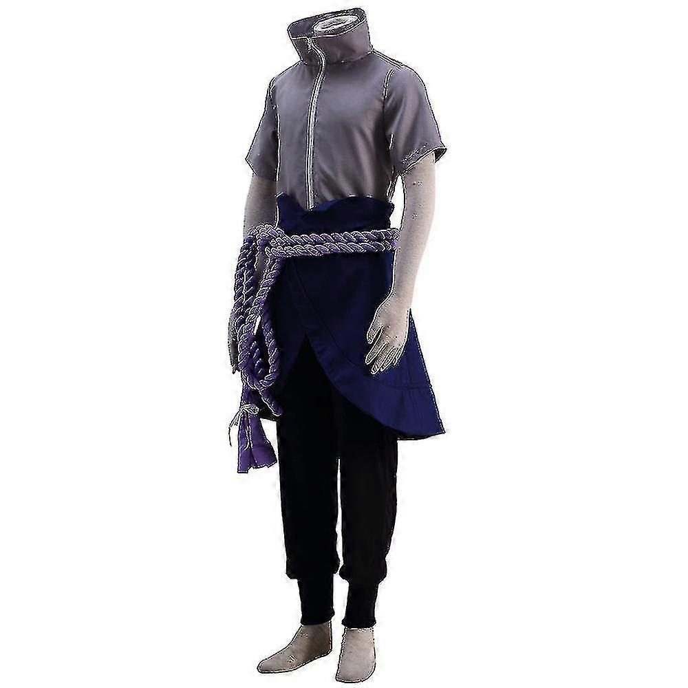 Naruto Shippuuden Uchiha Sasuke Cosplay Costume Anime Outfit Set ...