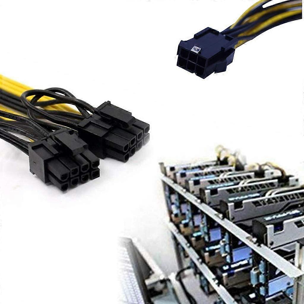 Motherboard Graphics 6 Pin to 8 Pin Adapter PCI Express to 2 x PCIe 8 ...