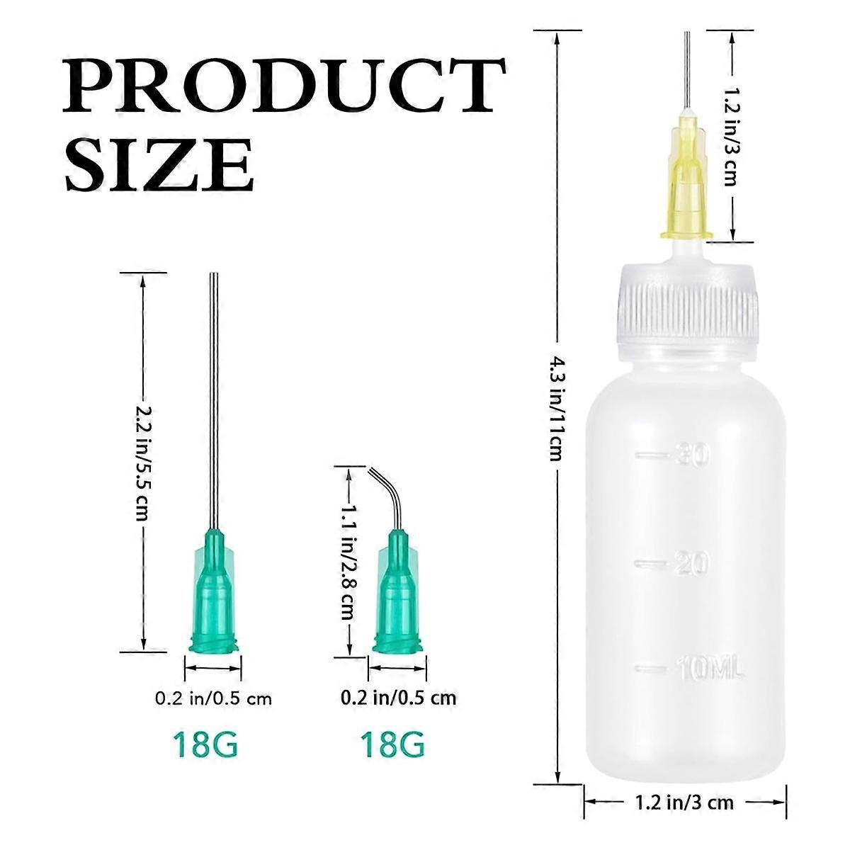 Needle Tip Glue Applicator Bottles, Precision Tip Squeeze Bottle Needle Oiler for Paint Craft ...