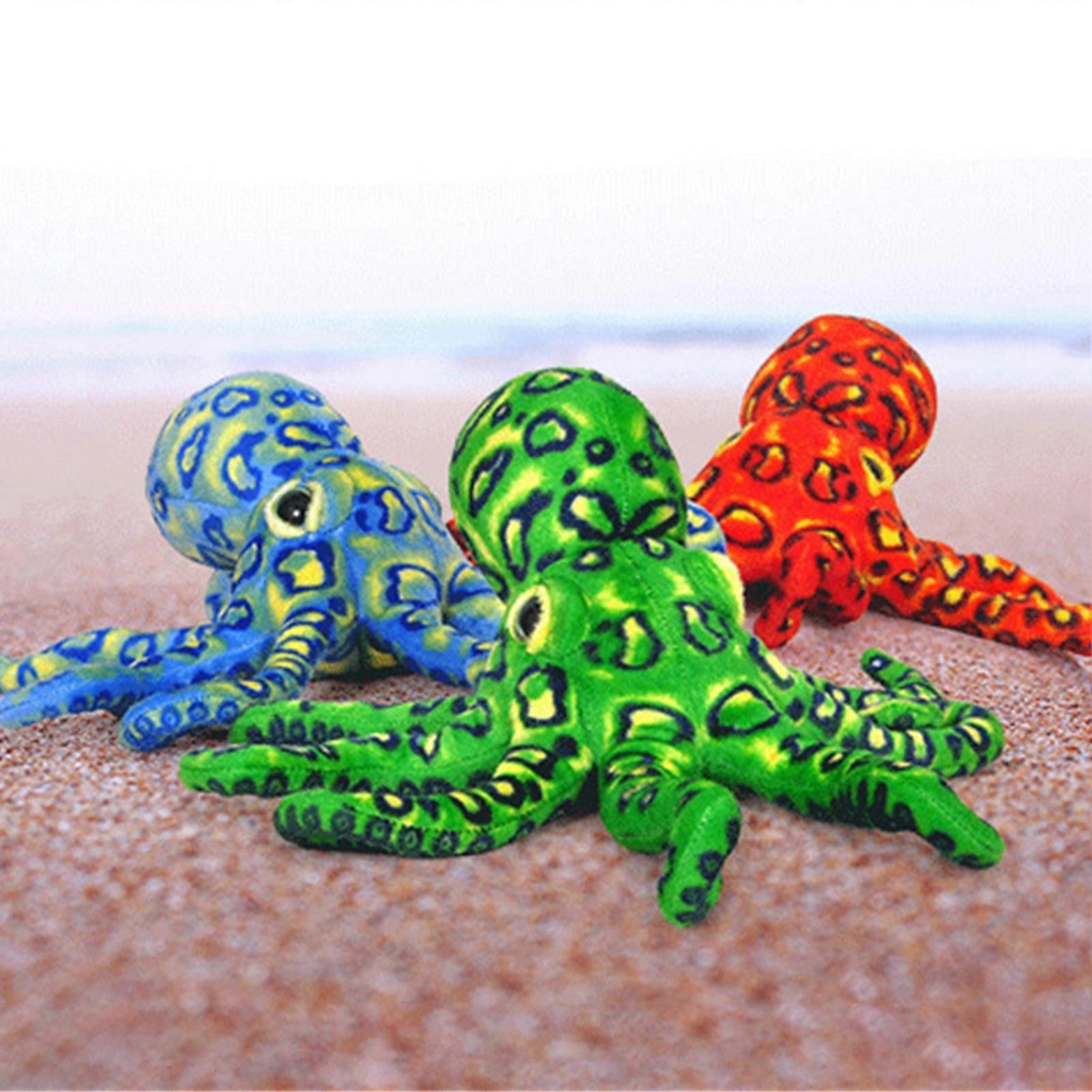 Octopus Plush Toy Eight Claws Leopard Print Cute Animal Doll Plushies ...