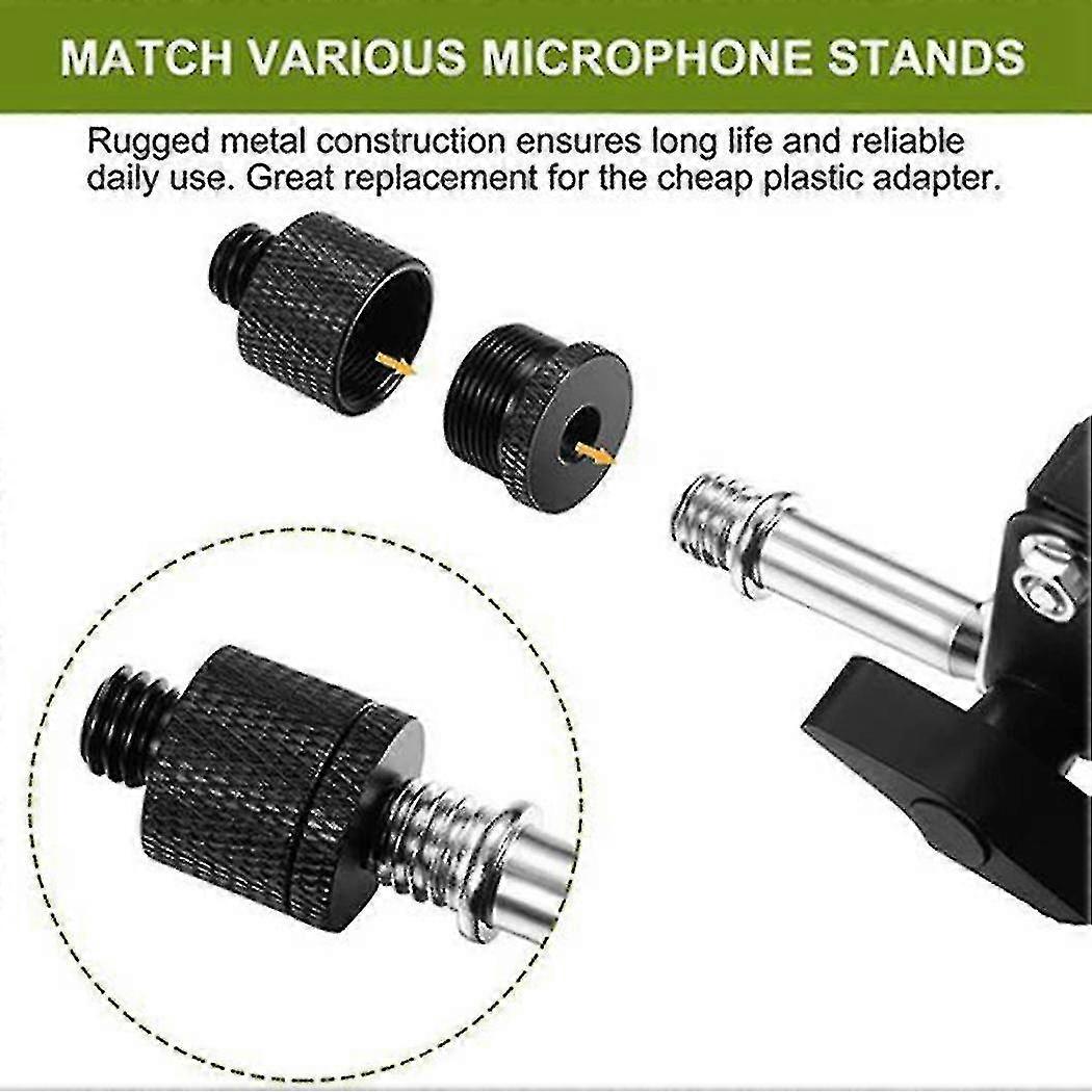 12 Pieces Mic Thread Adapter Set Mic Stand Adapter 5/8 Female To 3/8 ...