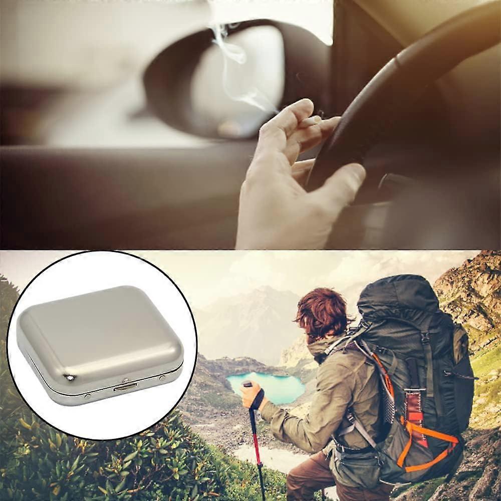 Portable Ashtray Metal Detachable Pocket Ashtray with Lid Mini Travel ...